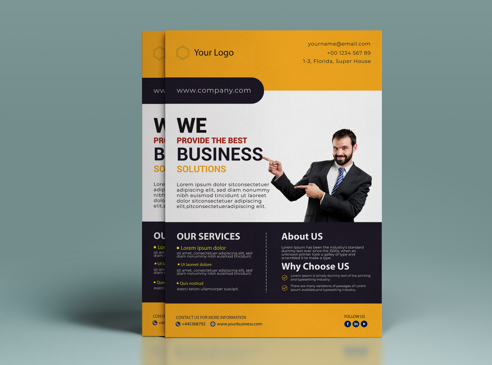 Dribbble - design professional business flyer or corporate flyer.png by ... Dribbble - design professional business flyer or corporate flyer.png by ...