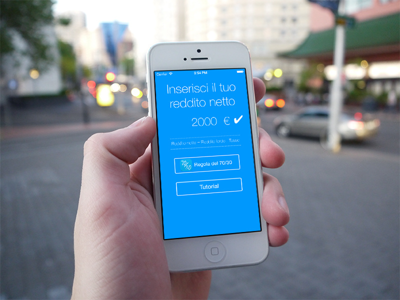 Quarter screen Regola del 70/30 for iOS by Massimo Citton on Dribbble