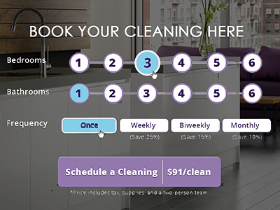 Landing page Booking Form UI design by Rakesh Mondal on Dribbble