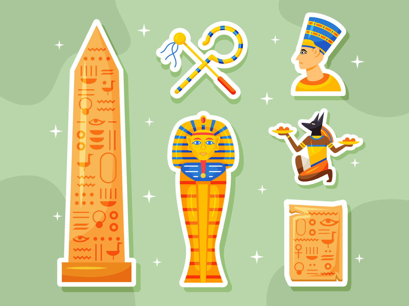 Ancient Egyptan Sticker Icon by Langgeng pangrebowo on Dribbble