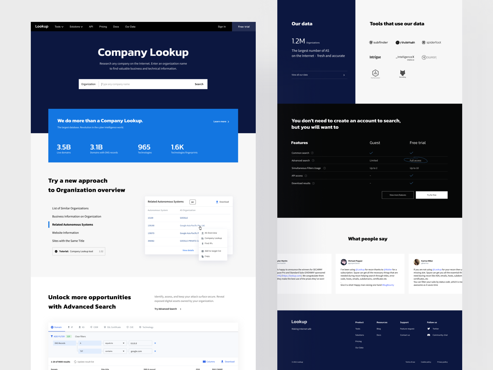 Lookup - Landing page by Wanda Reshek on Dribbble