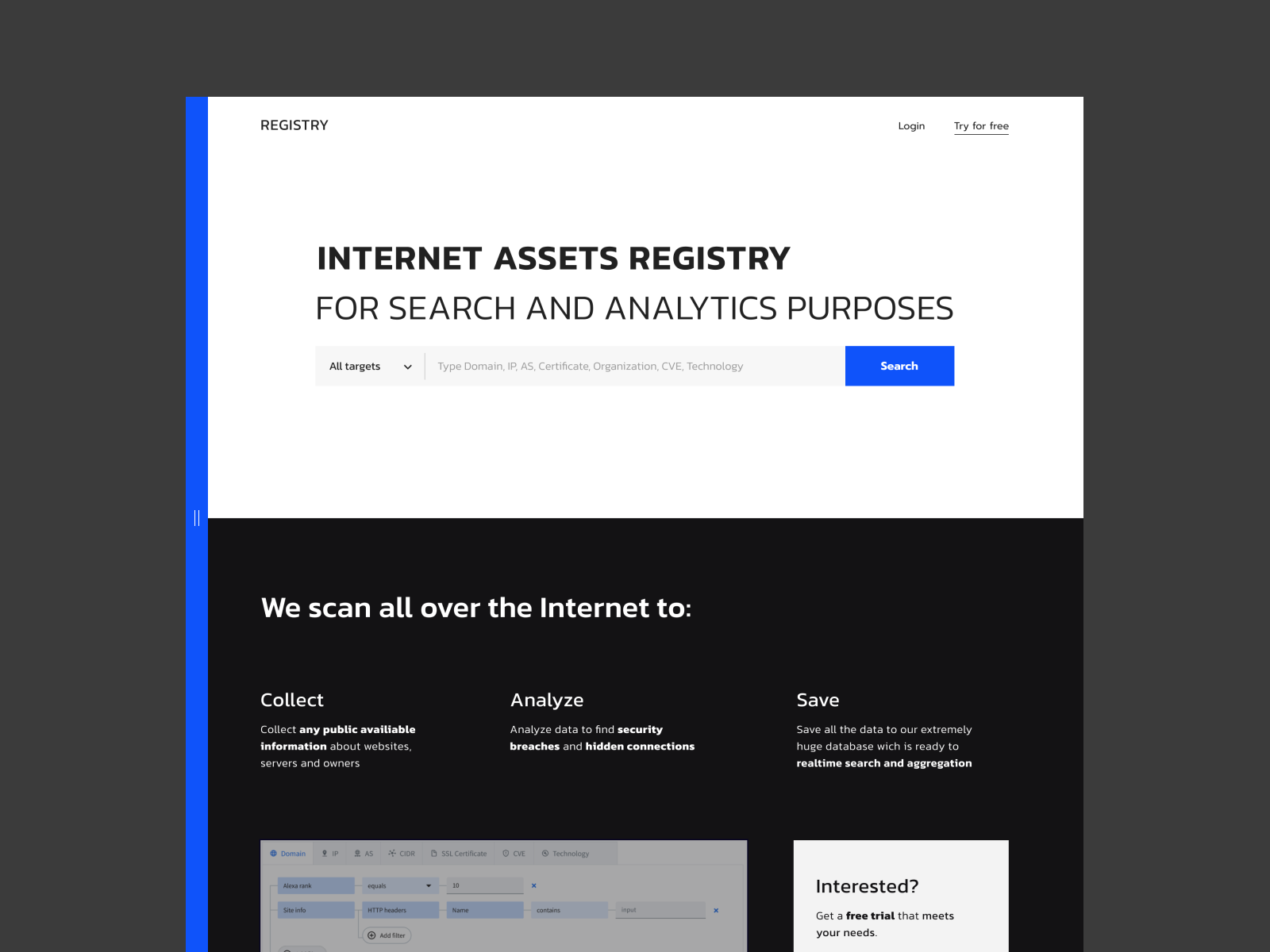 Registry - Web design by Wanda Reshek on Dribbble