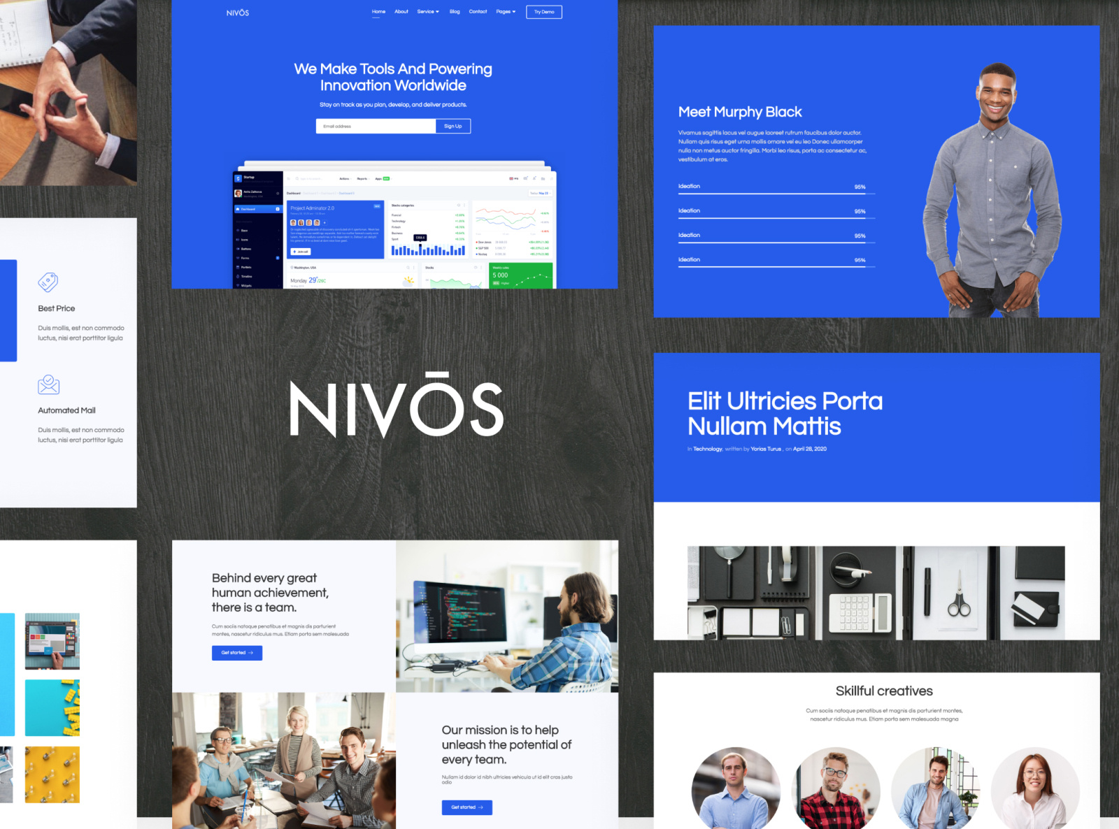 Software Company Template Kit by Ardho Fortana on Dribbble