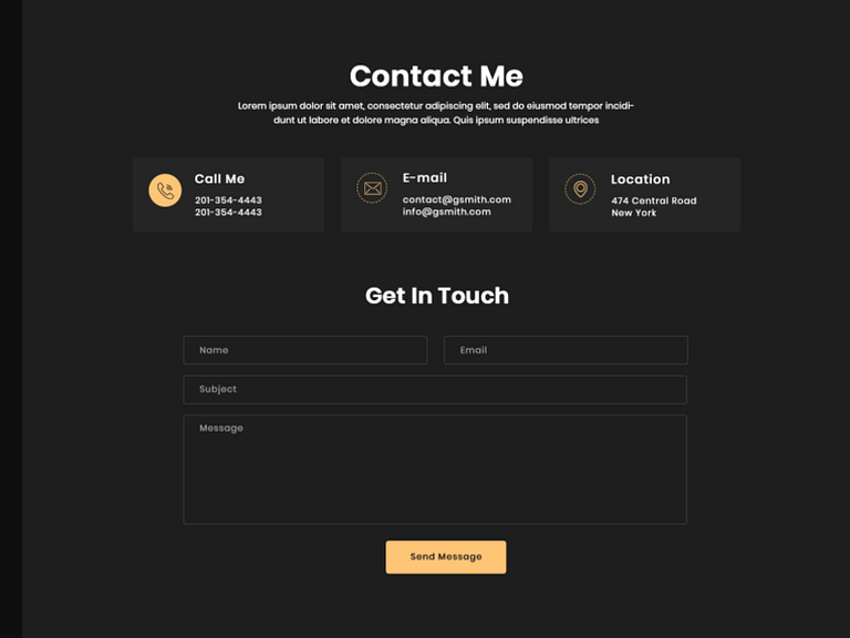 GSmith_Personal Portfolio by Asib uz zaman Nahid on Dribbble