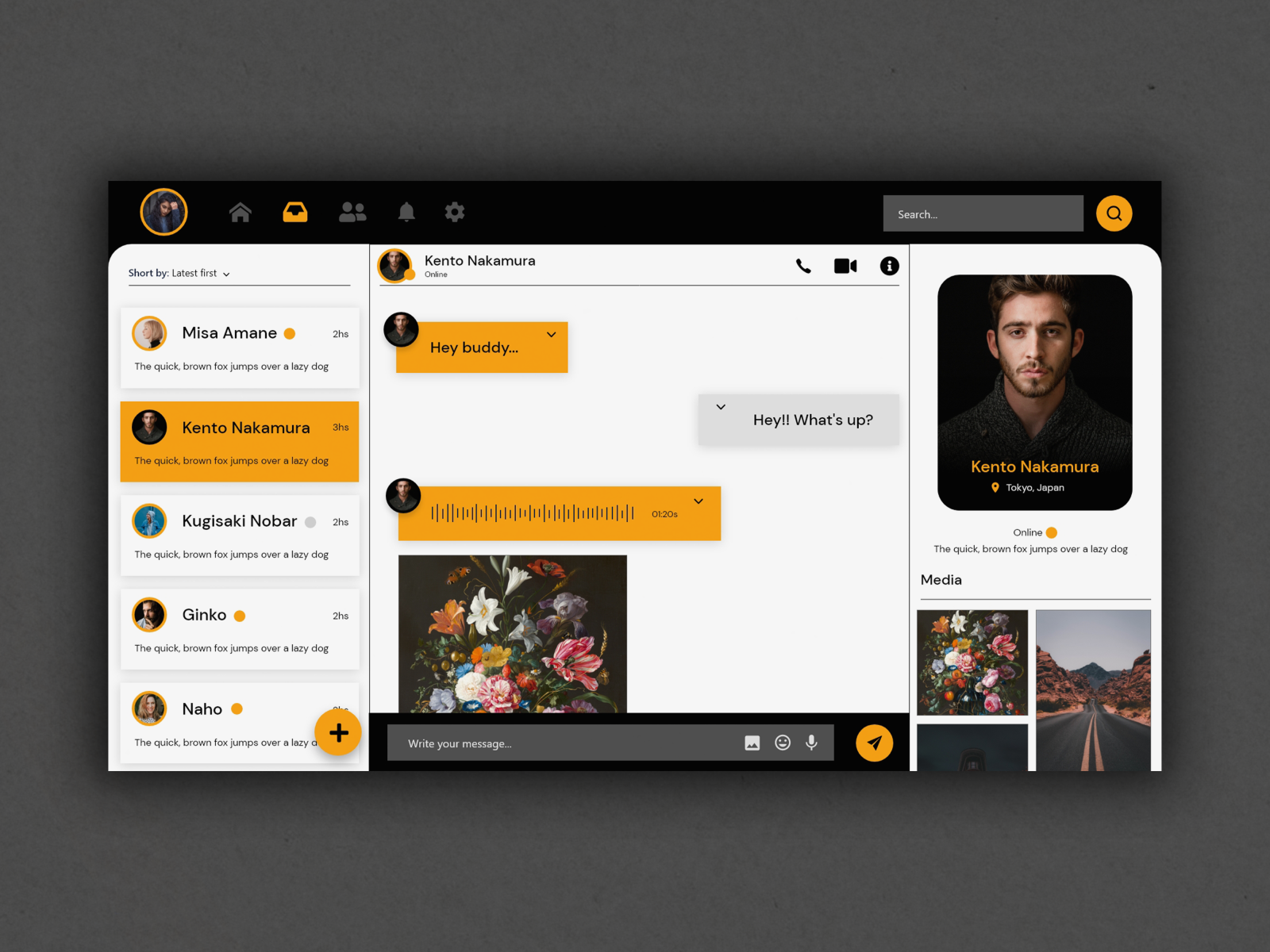 Direct Messaging by Jannatul Ferdoush on Dribbble
