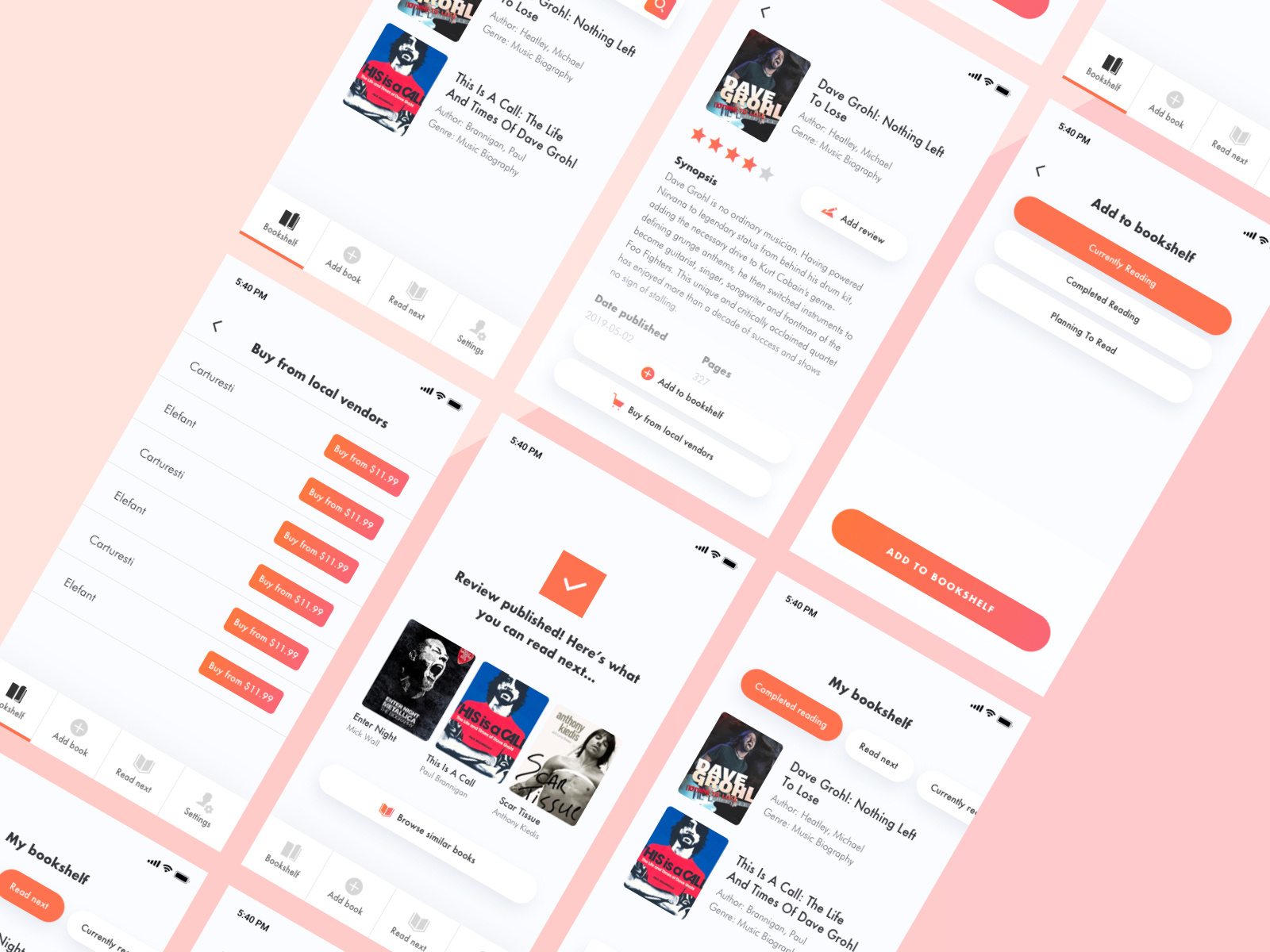 Novely (App Design) by Madalin Duca on Dribbble