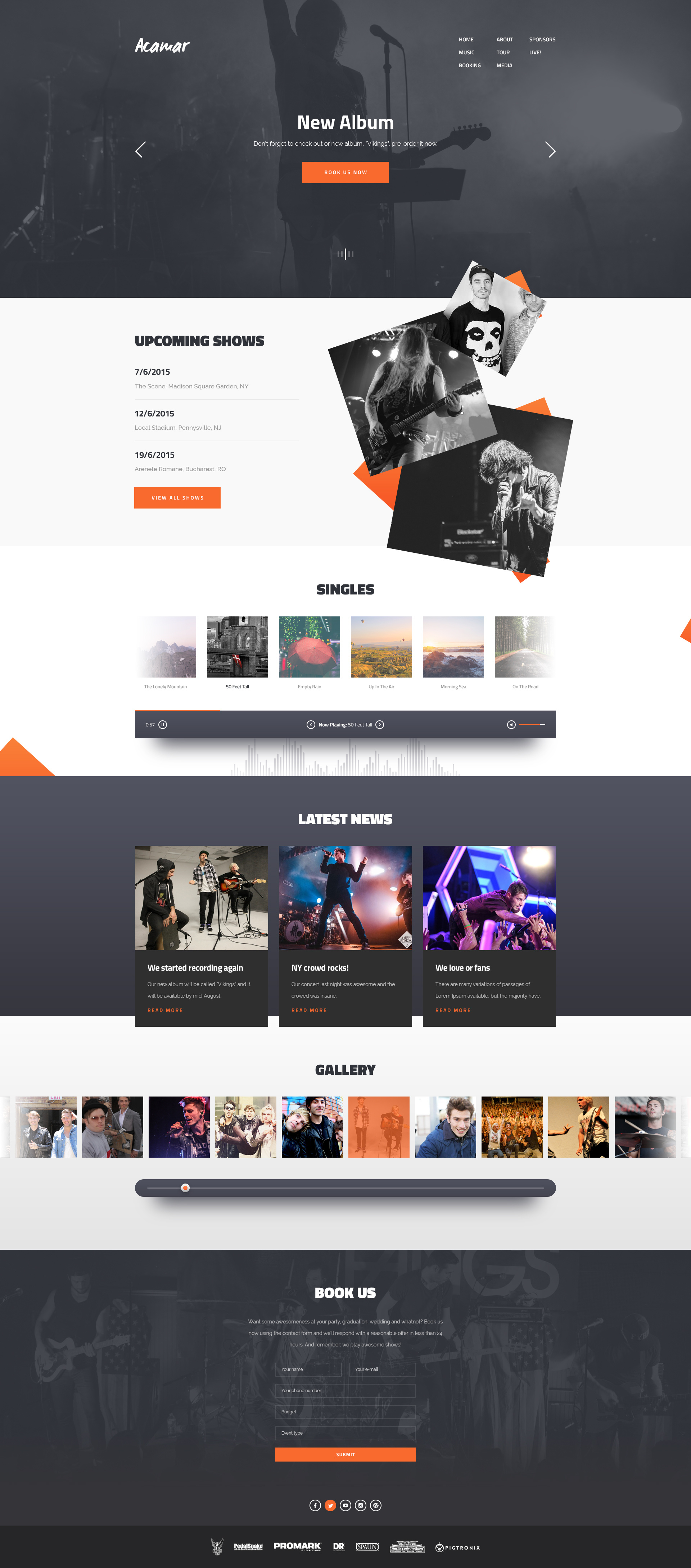 Rock Band Theme Concept by Madalin Duca on Dribbble