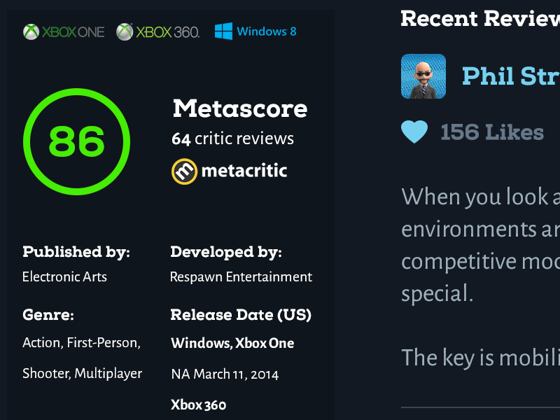 Contrllr Game Page Meta by Phil Stringfellow on Dribbble