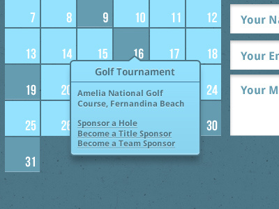 Calendar Widget II by Phil Stringfellow on Dribbble