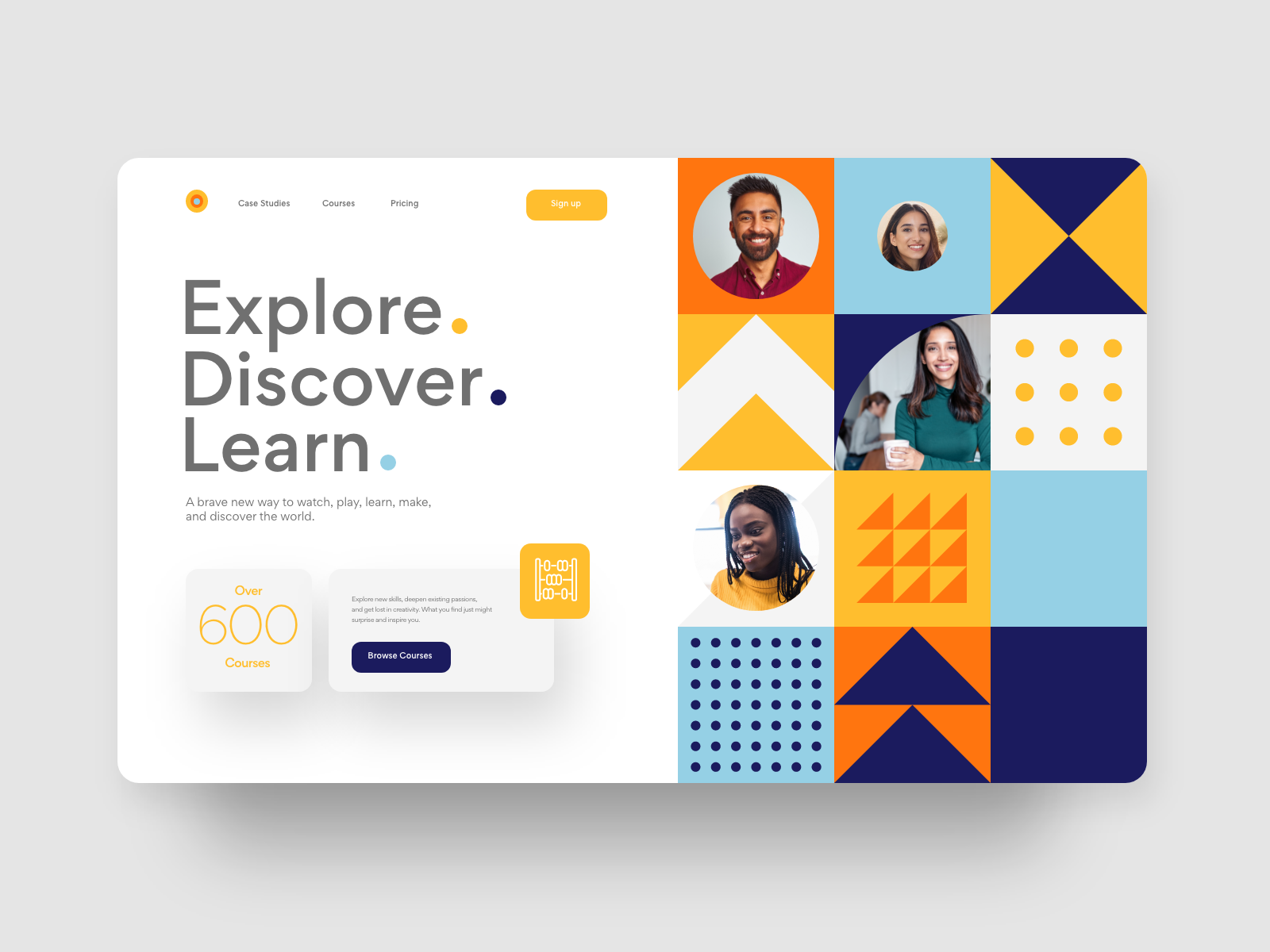 Collaborative website by Emmanuel Ogabi on Dribbble