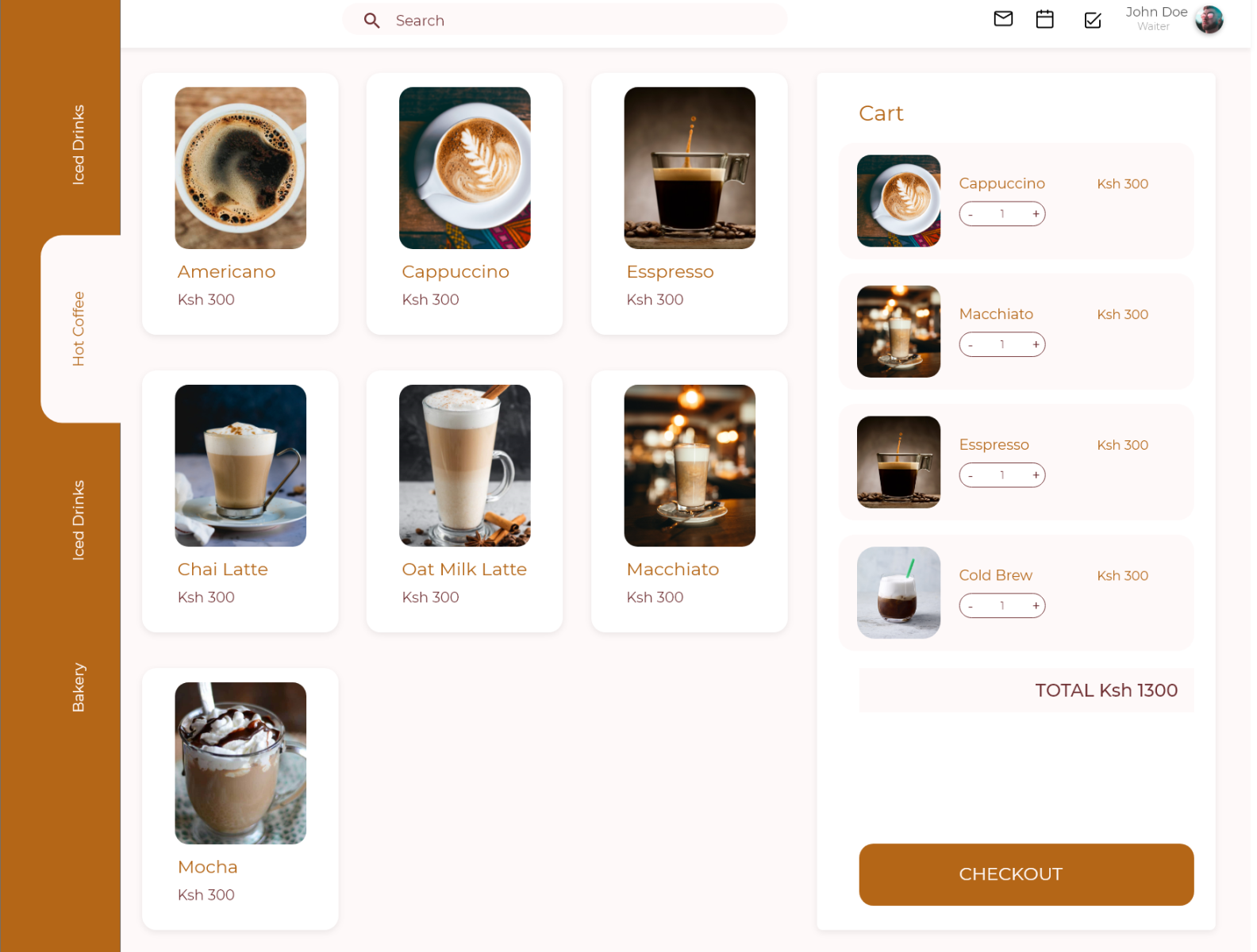 Cafe Shop Pos System by Kayuyu Mwaura on Dribbble