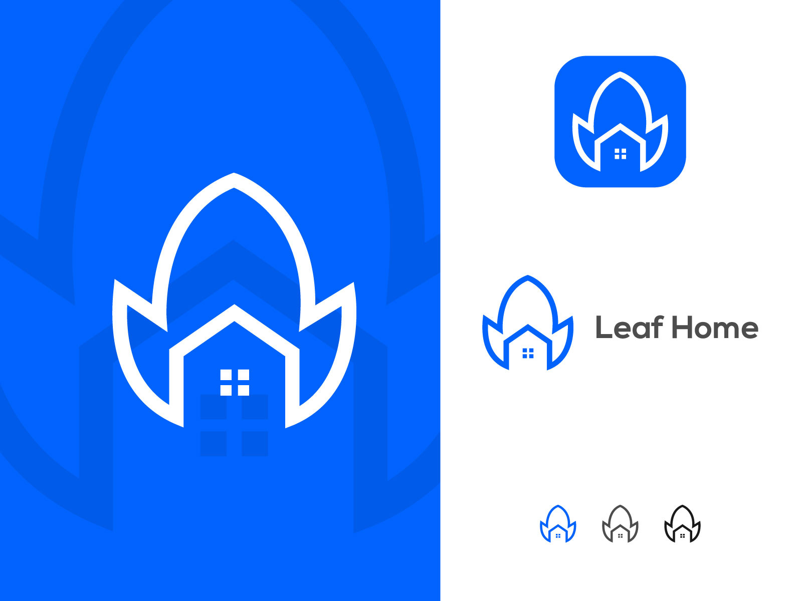Leaf Home Logo by Md Amran Hossain on Dribbble