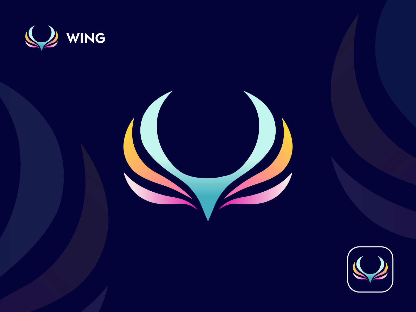 Wing Logo by Md Amran Hossain on Dribbble