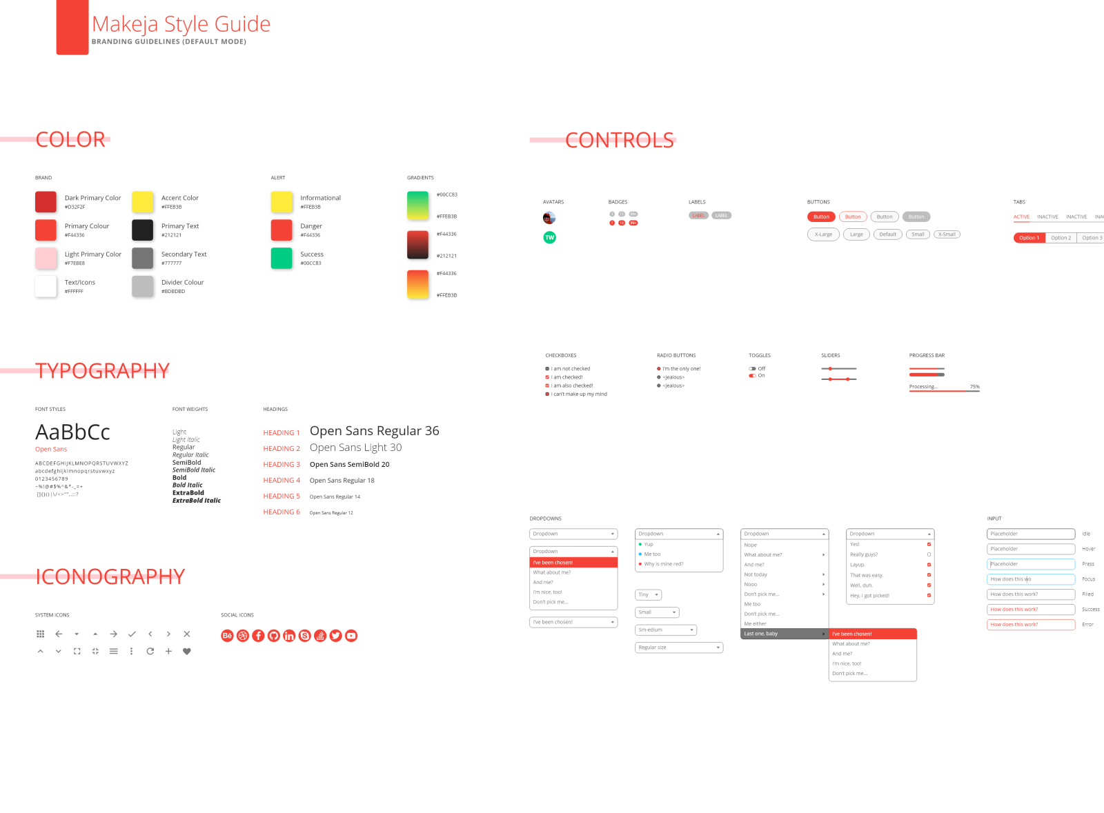Makeja Styleguide by Azadi Gathui on Dribbble