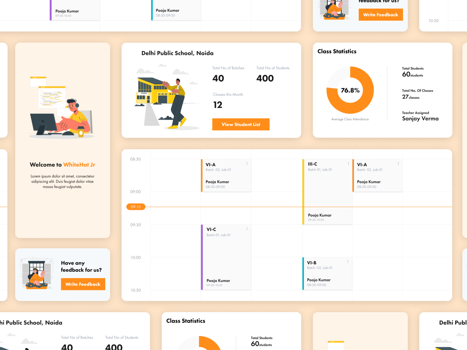 School Admin Panel by Piyush Pant on Dribbble