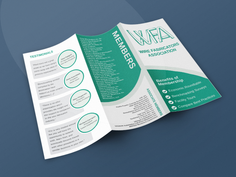 WFA Brochure (Outside) by Adam DeHaven on Dribbble