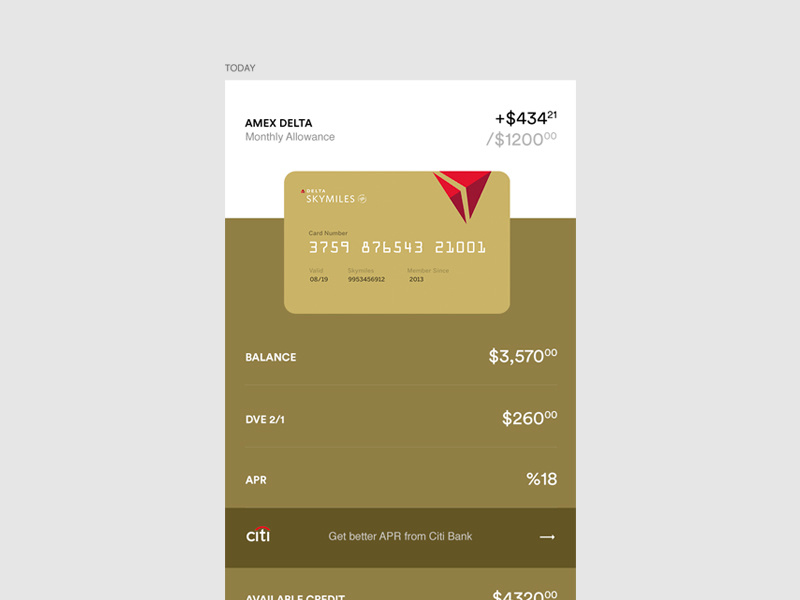 Card Detail by Ray Sison on Dribbble