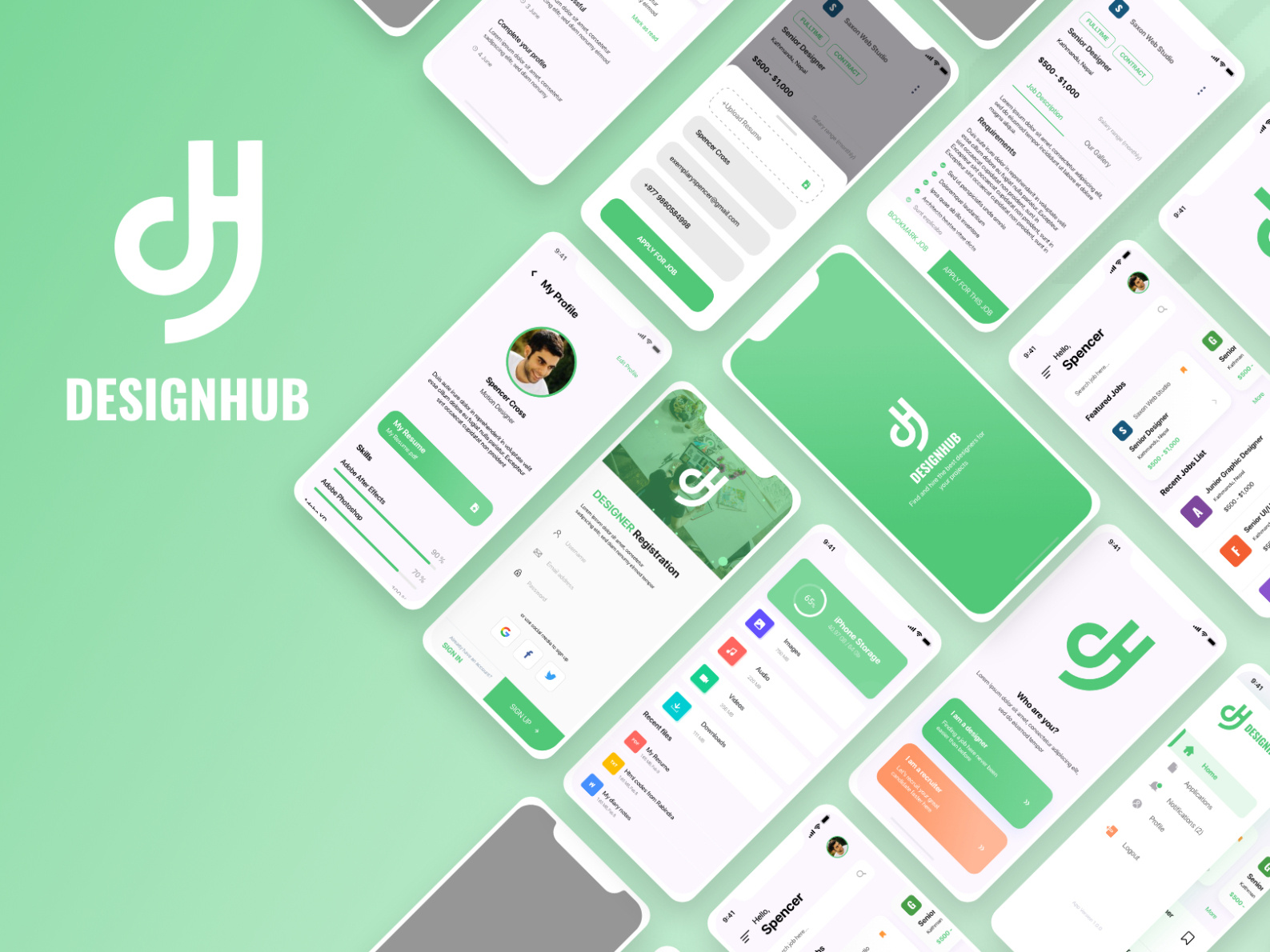 Design Hub Mobile App UI KIT by Sushan Dangol on Dribbble