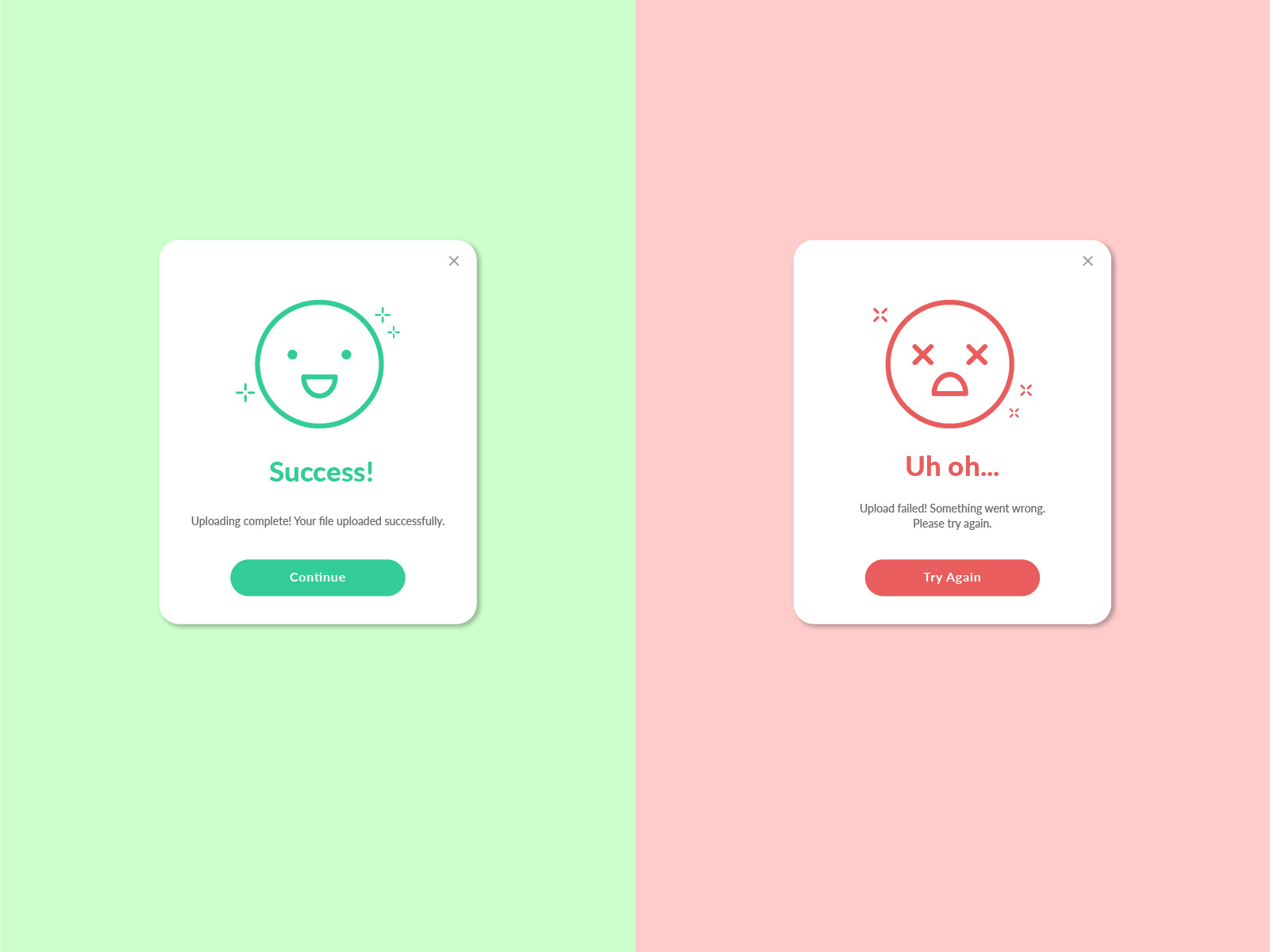 Daily UI -Flash Message by Michelle Trostel on Dribbble