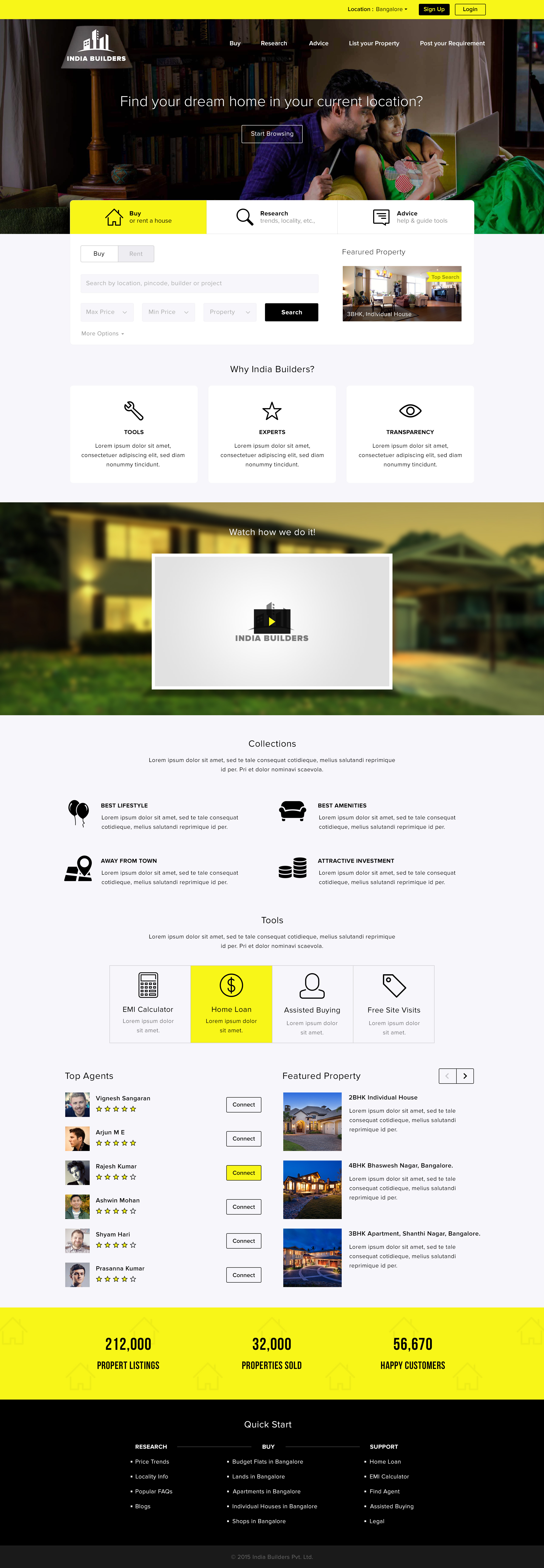 India Builders Website Concept by Athul Athreya on Dribbble