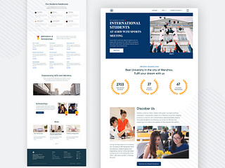 Education Website UI design by Rayhanur Rashid on Dribbble