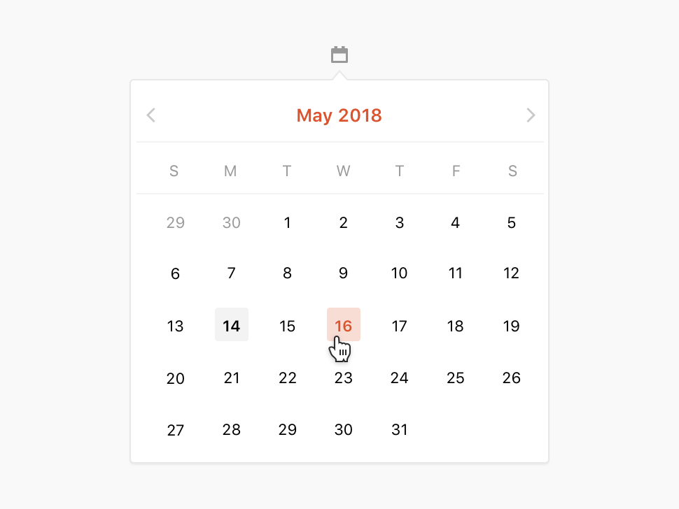 Date Picker Icon Small