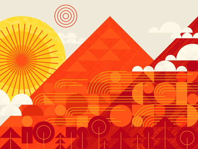 Climate Change - Heat Wave by Jaime Van Wart on Dribbble