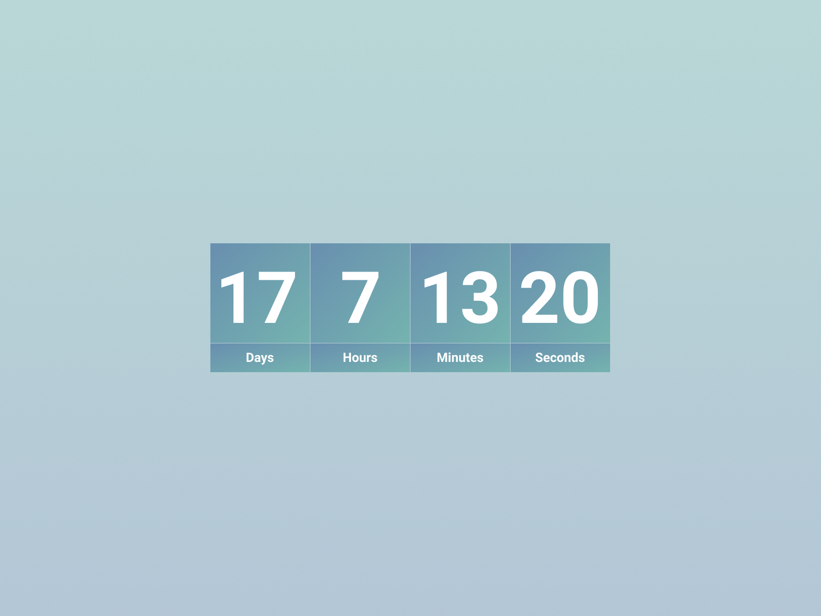 countdown timer by Bipana Malbul on Dribbble