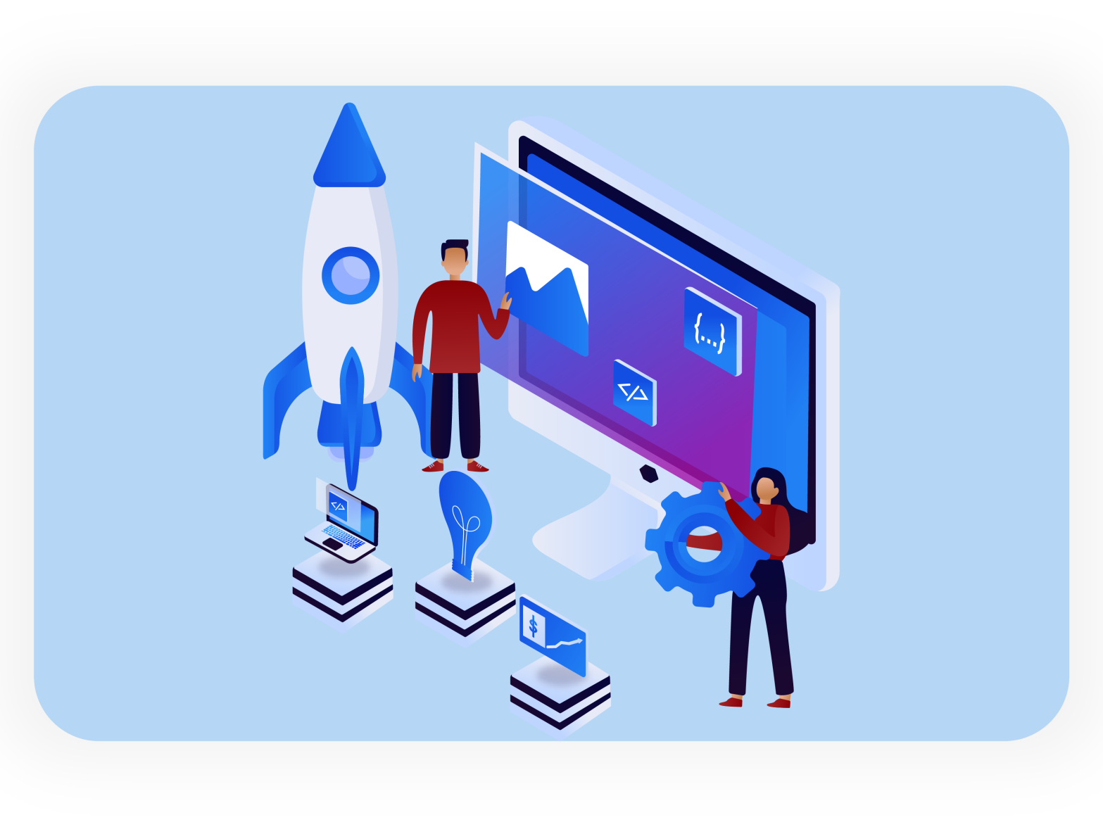 startup illustration by Intan on Dribbble