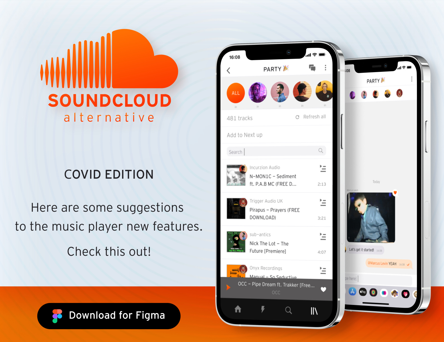 Soundcloud new features. Music player. Daily UI 009 by Alona Bezpalko ...