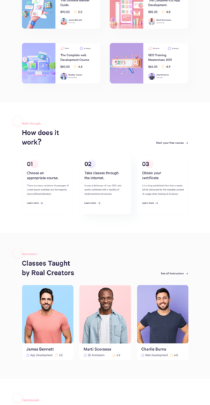 eLearning Landing Page Design by Muhammad Shofiuddoula on Dribbble