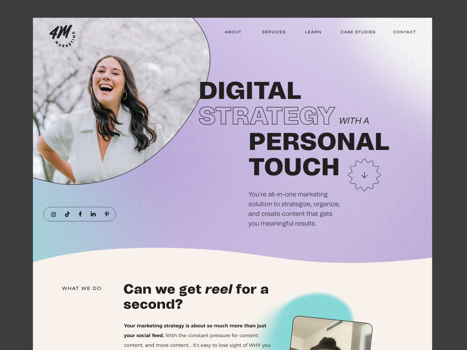 4M Marketing Homepage WIP by Maddie Nieman on Dribbble