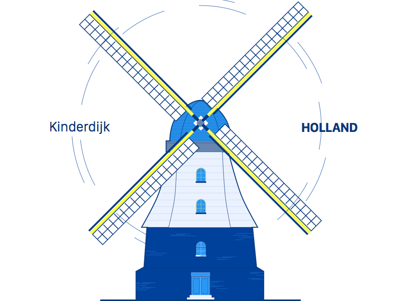 Dutch Windmill by Mohammed Elagouz on Dribbble