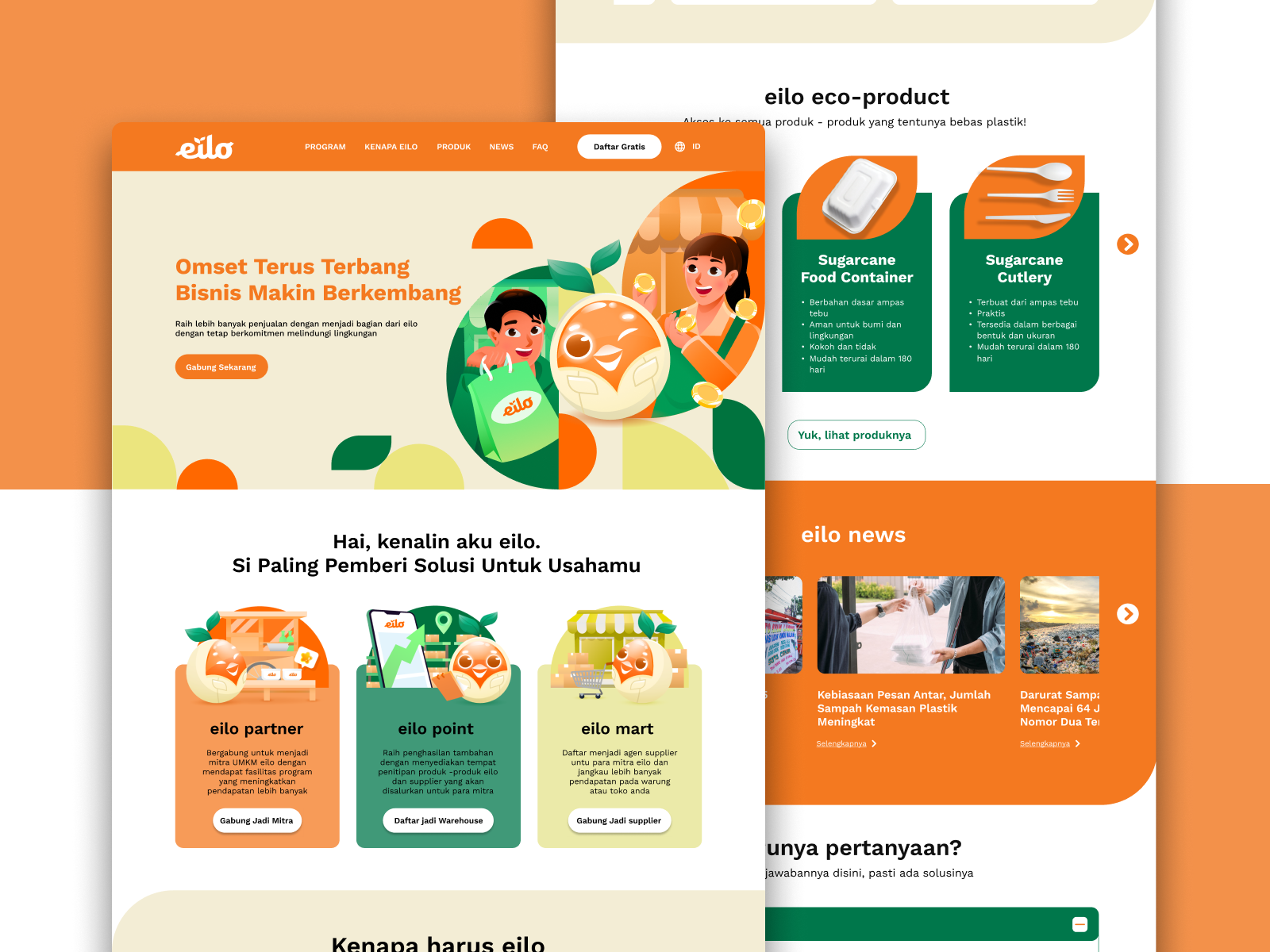 Company Website Eilo by Aby Syahputra on Dribbble