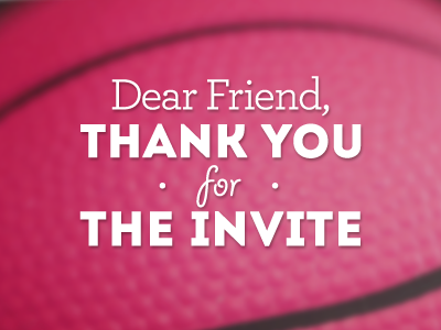 Thank you for the Invite! by creartics on Dribbble