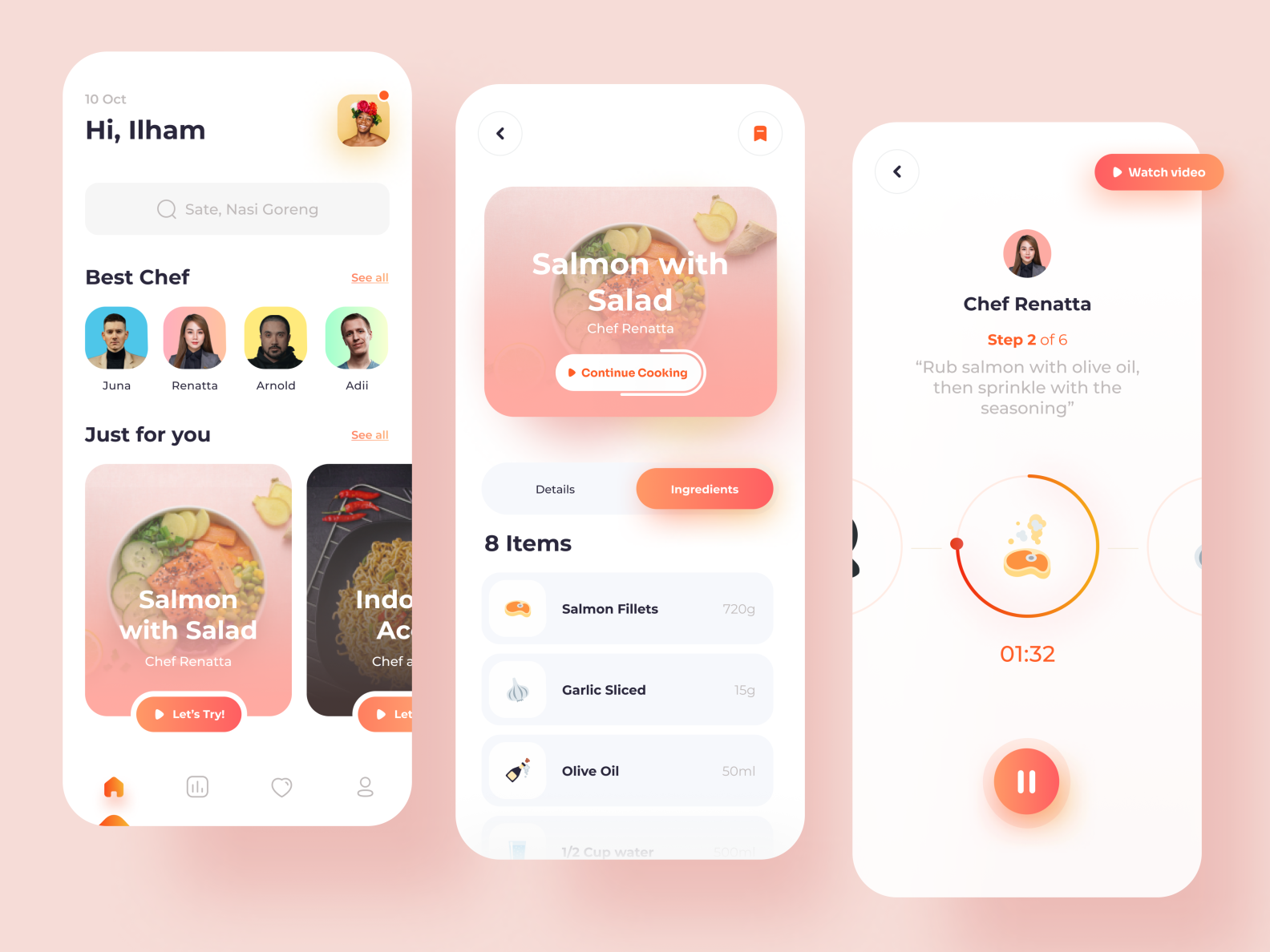 MasterCook - Cooking App🥩 by Ilham Tristadika for Keitoto on Dribbble