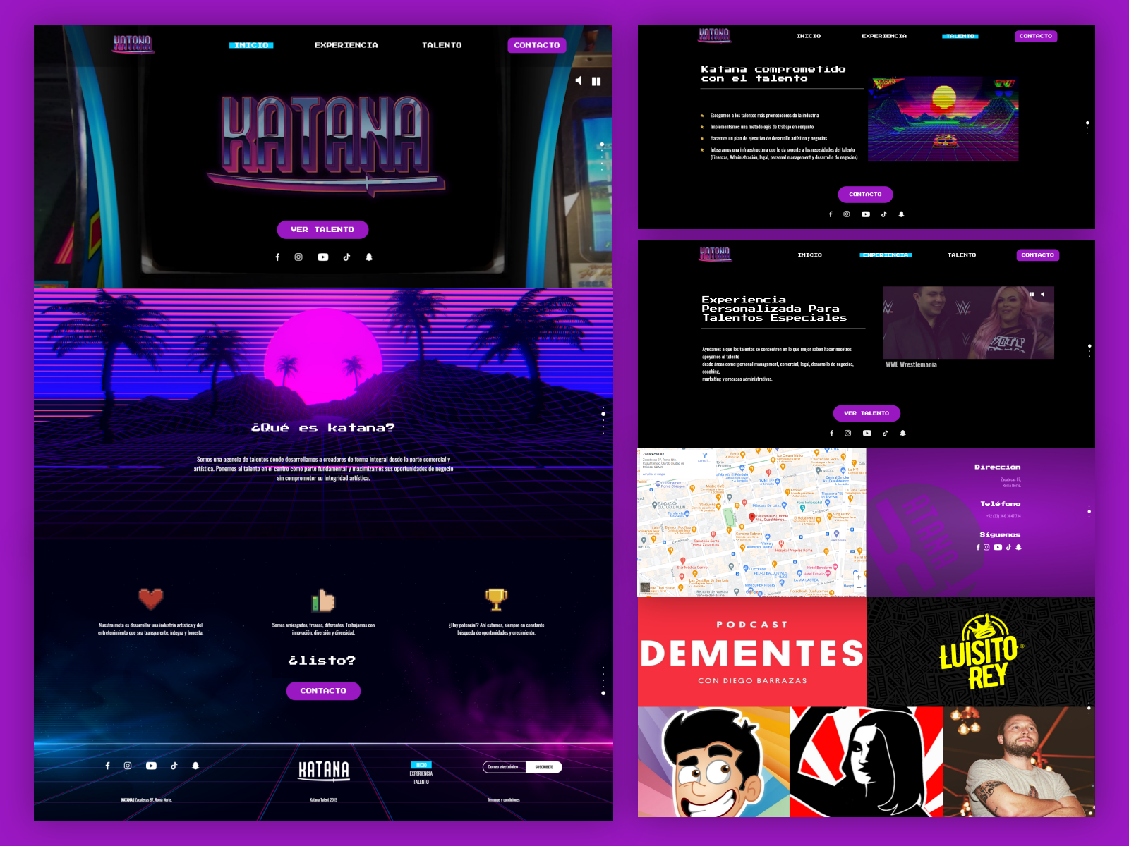 WEB - KATANA TALENT by Irving Gutierrez on Dribbble