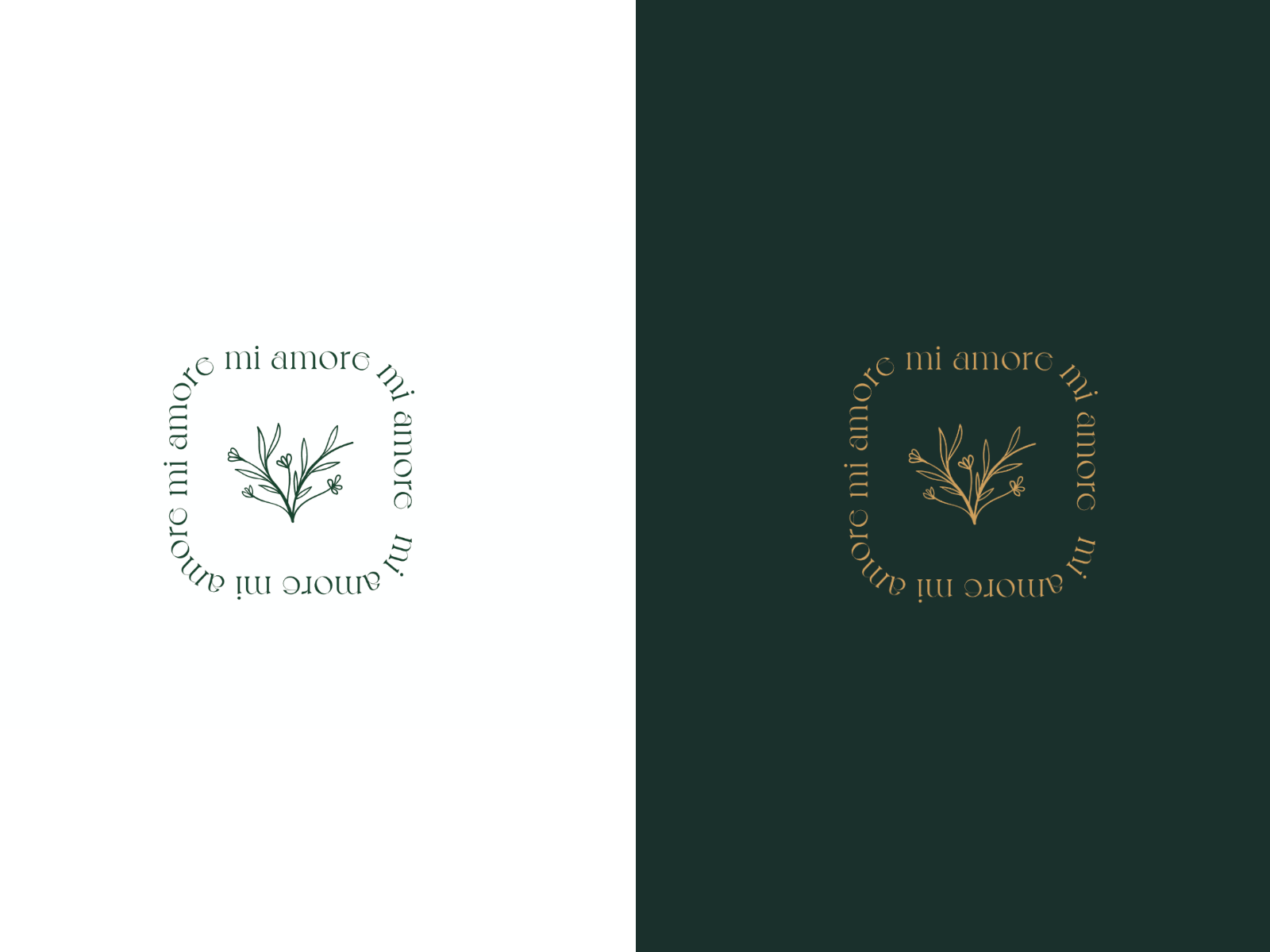 Mi Amore Logo design by Karine Kotinyan on Dribbble