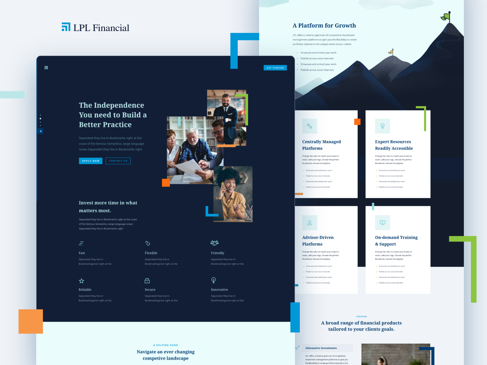 LPL website by ArtAmrit for Brightscout on Dribbble