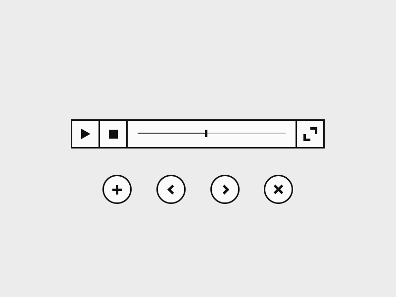 Video controls by Hazel Ryalls on Dribbble