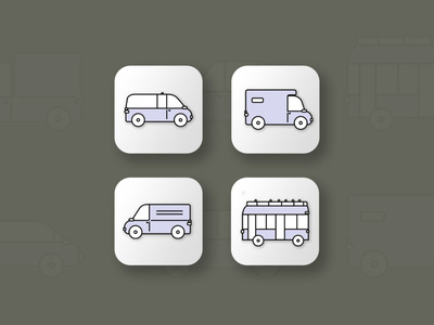 Car Type Icons by Desy Ova on Dribbble