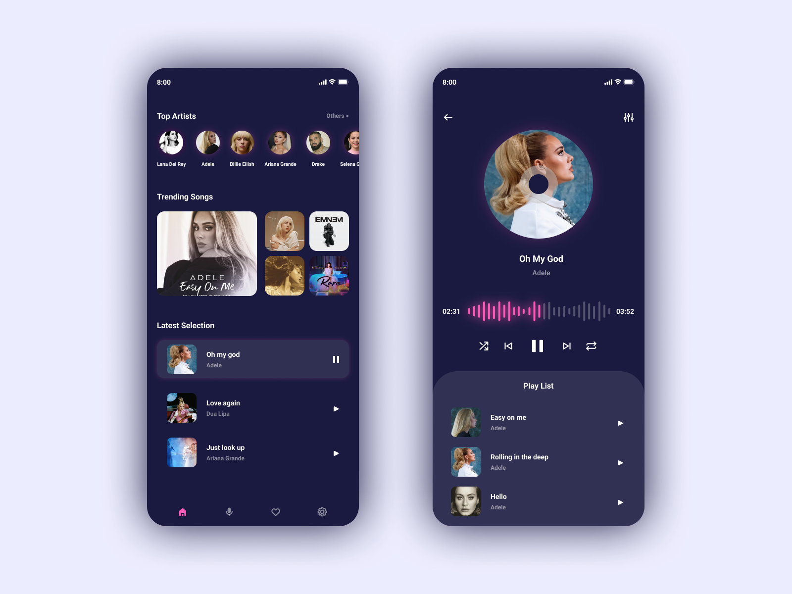 Music Player Concept by Hamid on Dribbble