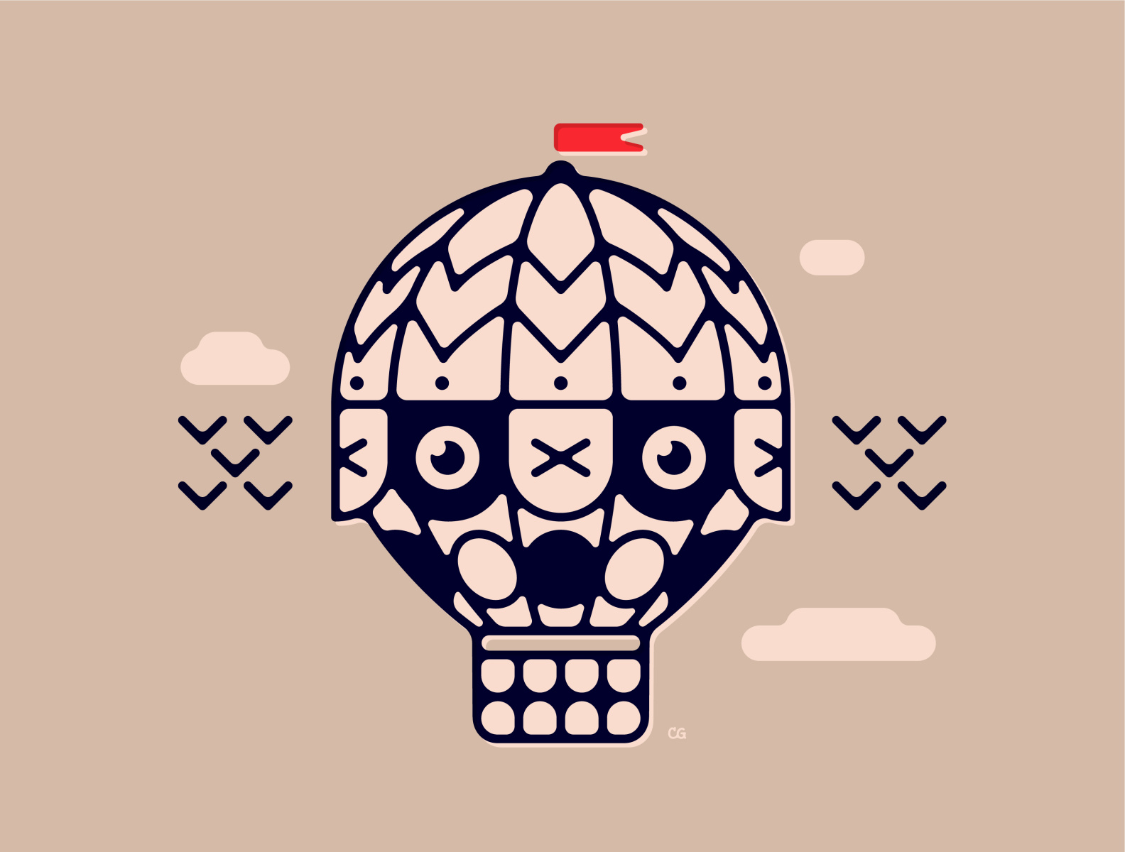 Skull Balloon by Chris Garvey on Dribbble