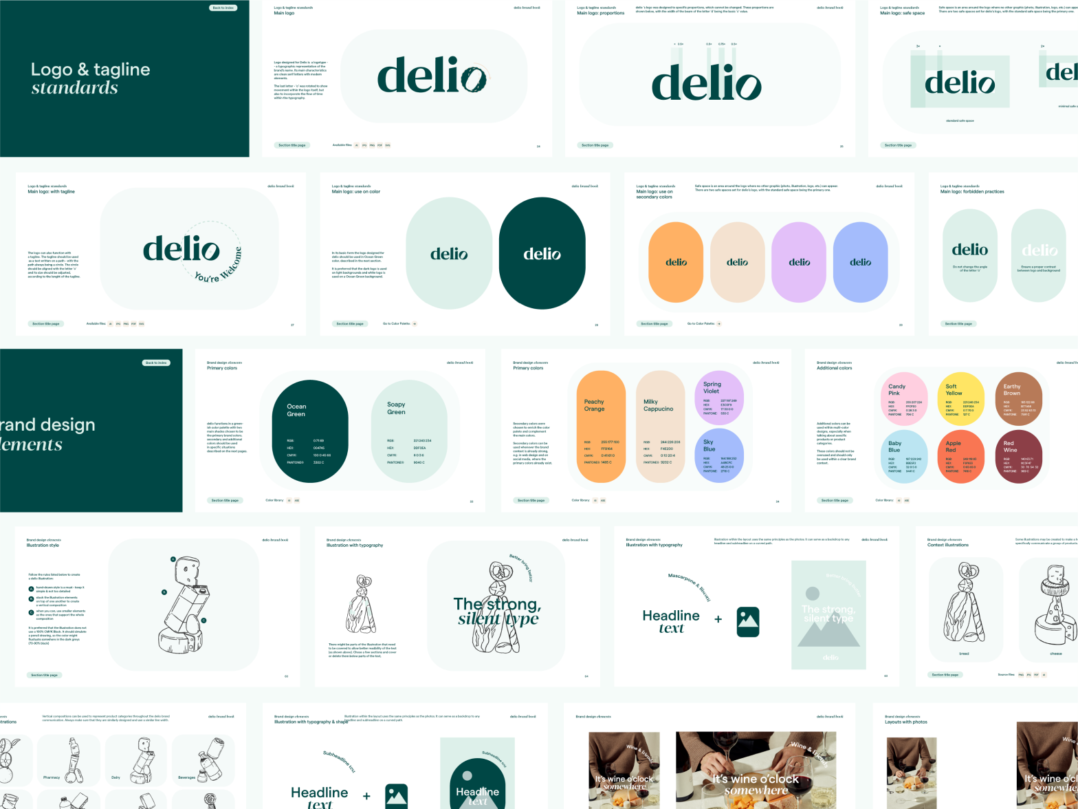 Delio - brand design by Natalia Żerko for tonik on Dribbble