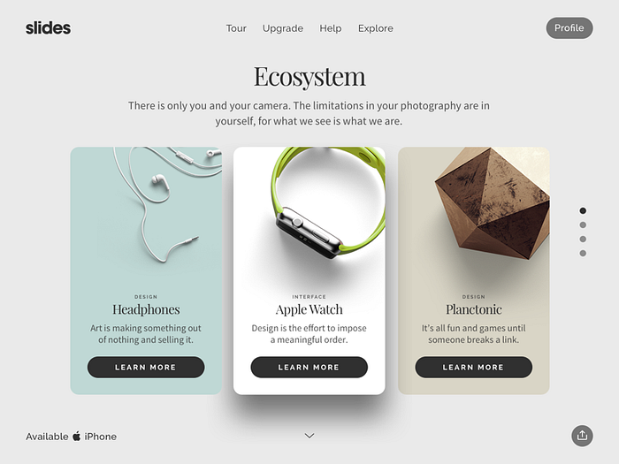 Browse thousands of Slide images for design inspiration | Dribbble