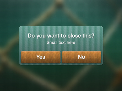 Dialog window by Vladimir Kudinov on Dribbble