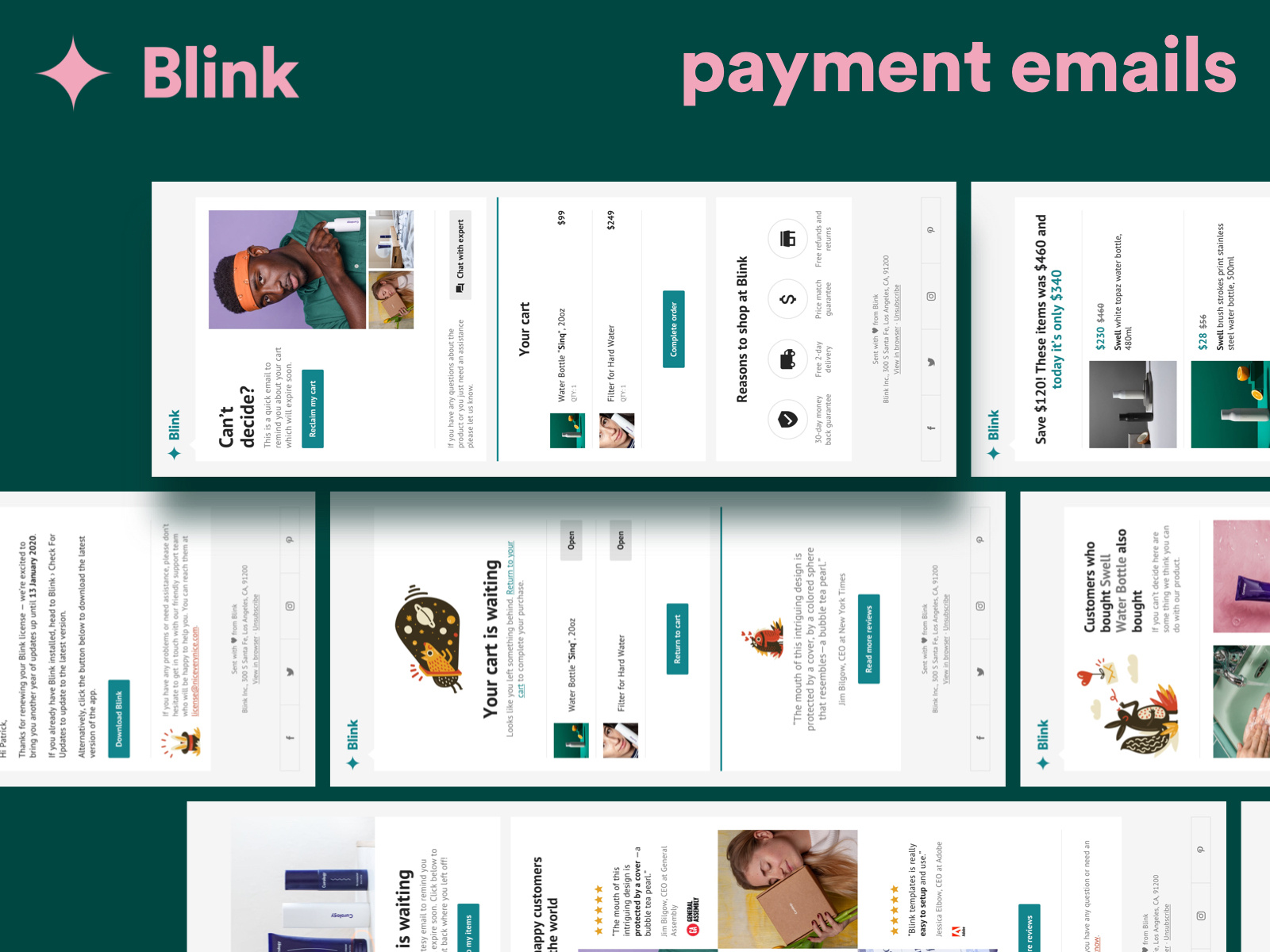 Blink: Payment Email Templates by Vladimir Kudinov on Dribbble