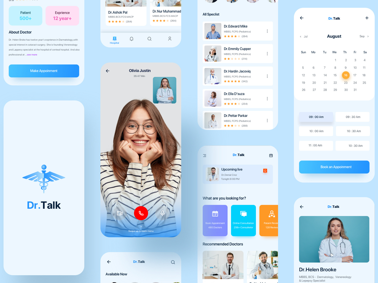 Dr. Talk - Medical App by Sumiya on Dribbble