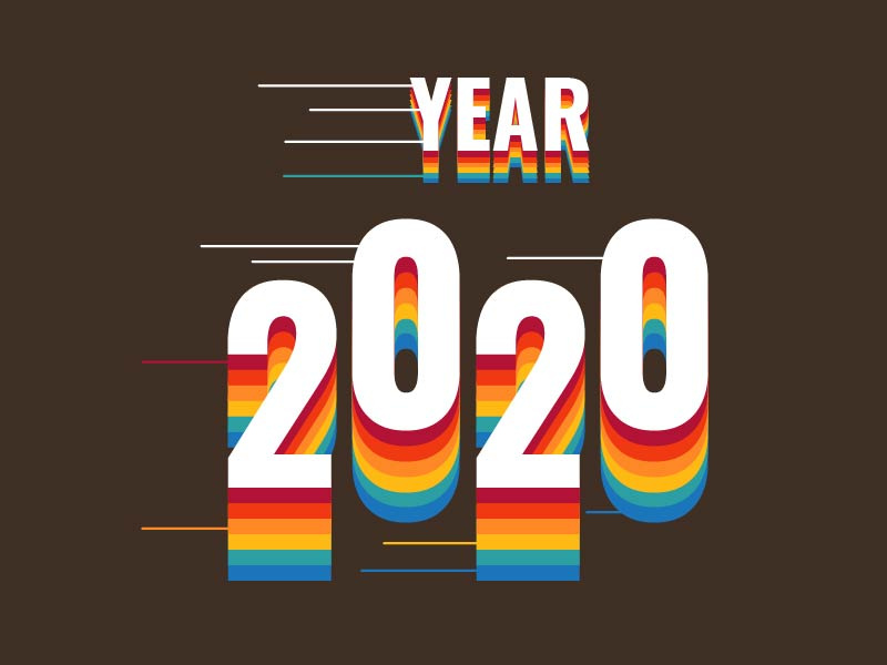 Typography 2020- retro by Jonathan Baluyot on Dribbble