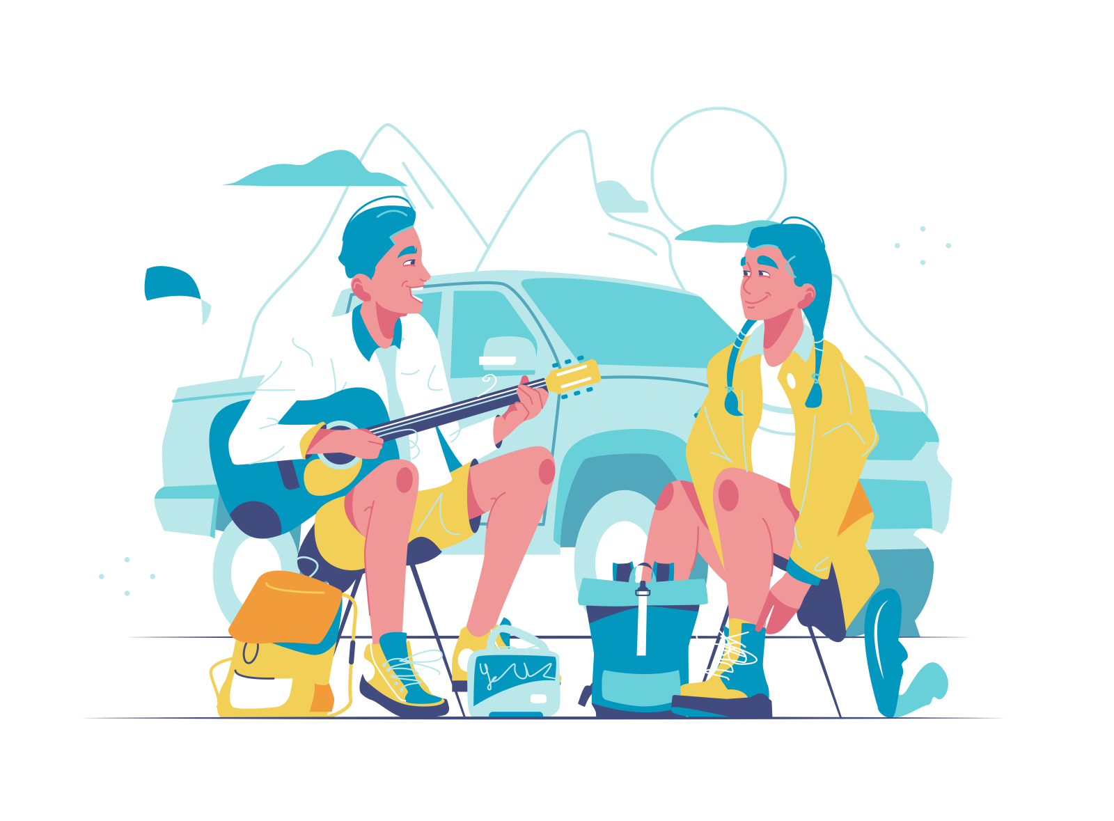 Camping by Nikita_Krushko on Dribbble